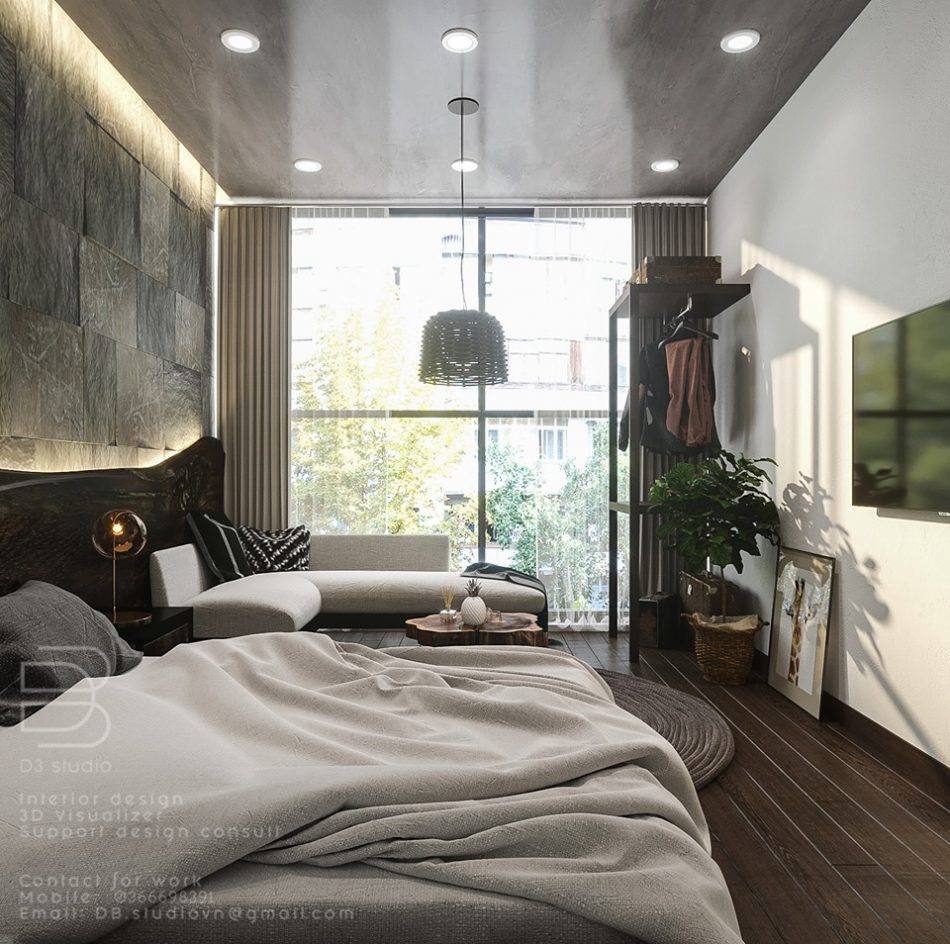 3D Interior Model BedRoom K002 Scene 3dsmax - Download 3D Model Free ...
