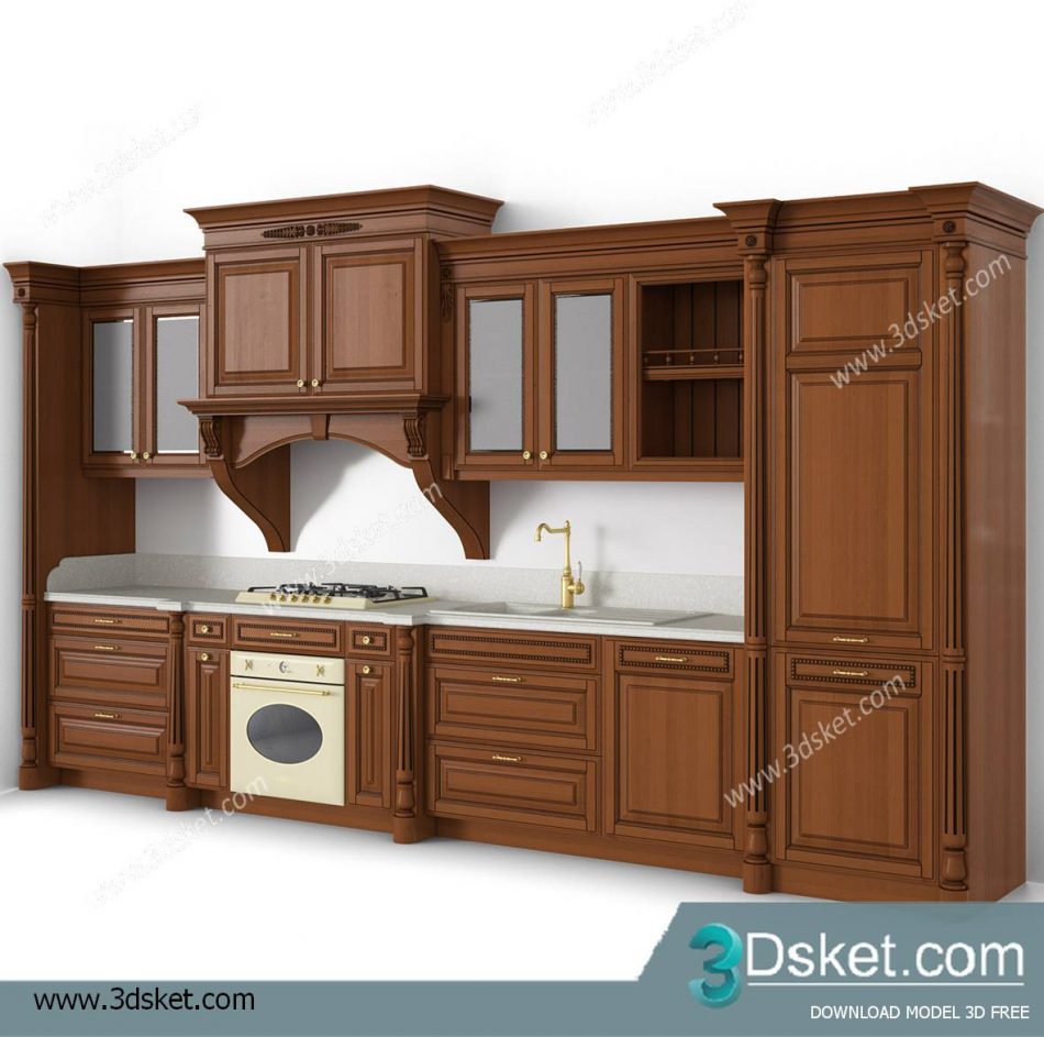 Free Download Kitchen 3D Model 0140 - Download 3D Model Free 3dskymodel ...