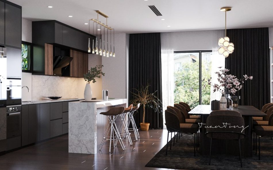 3D Interior Model Kitchen Living Room 047A Scene 3dsmax - Download 3D ...