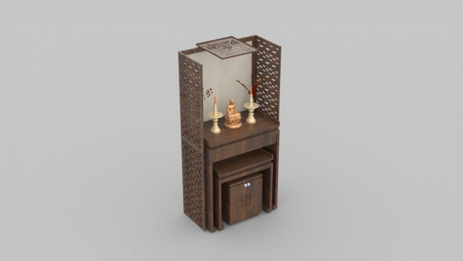 3D Model Altar Room Free Download 01061 Phòng Thờ - Download 3D Model ...