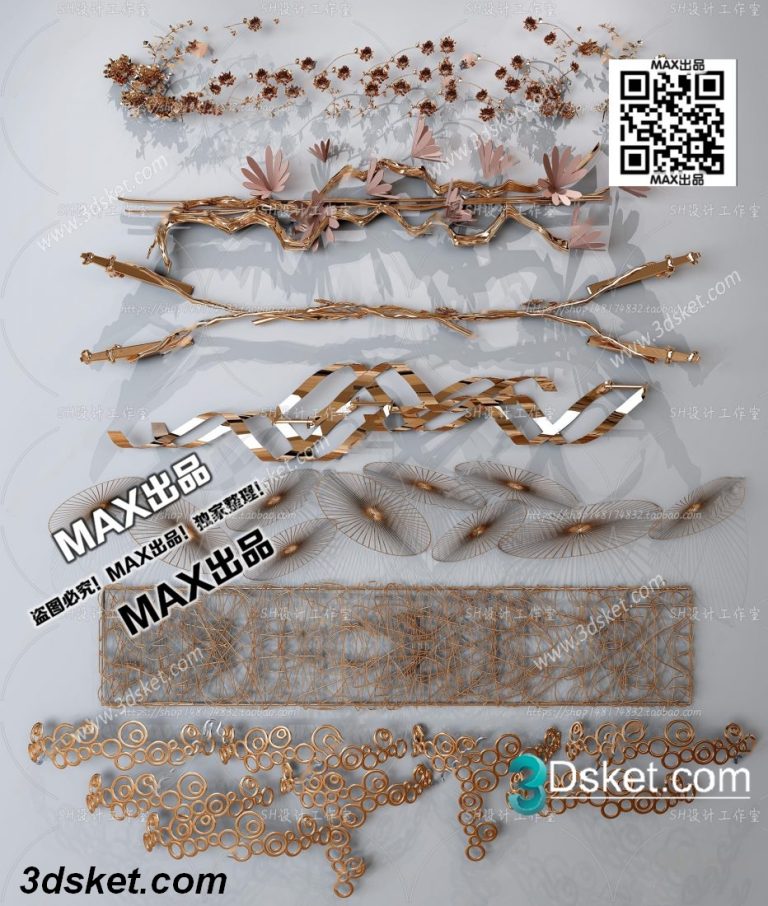 Free Download Wall Decor Model 013 - Download 3D Model Free 3dskymodel ...