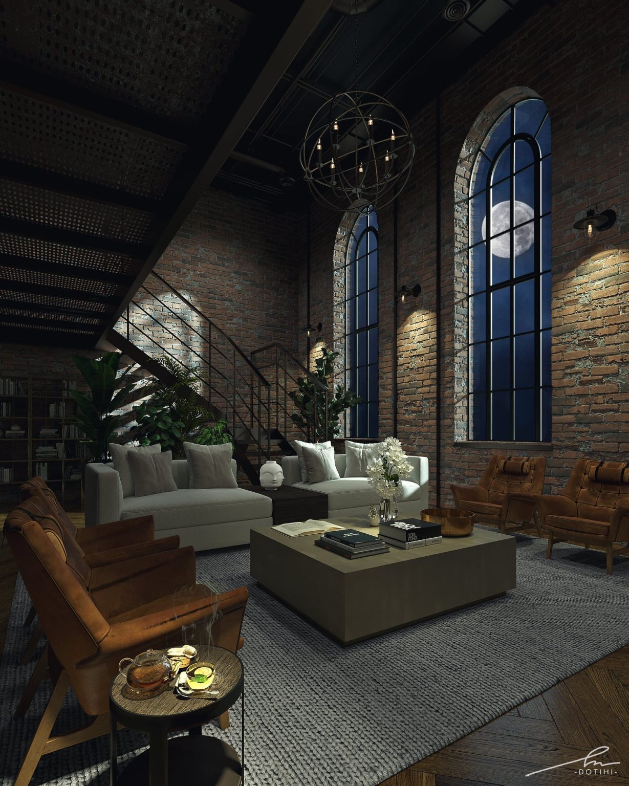 3D Interior Model Living Room 0432 Scene 3dsmax - Download 3D Model ...