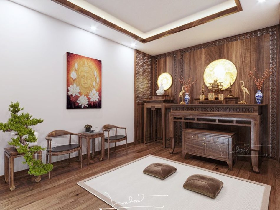 3D Model Altar Room Free Download 010 Phòng Thờ - Download 3D Model ...