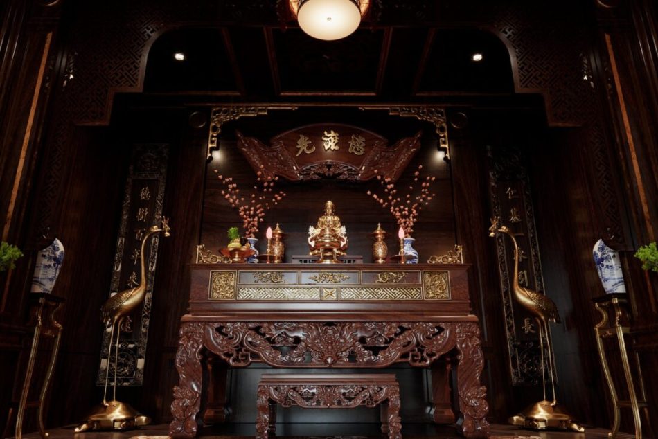 3D Model Altar Room Free Download 011 Phòng Thờ - Download 3D Model ...