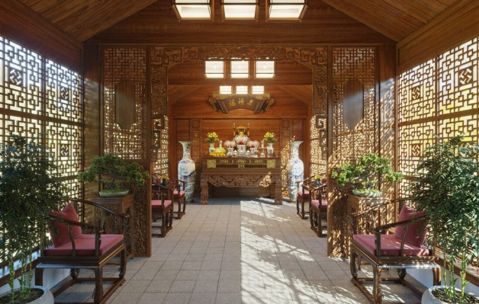 3D Model Altar Room Free Download 019 Phòng Thờ - Download 3D Model ...