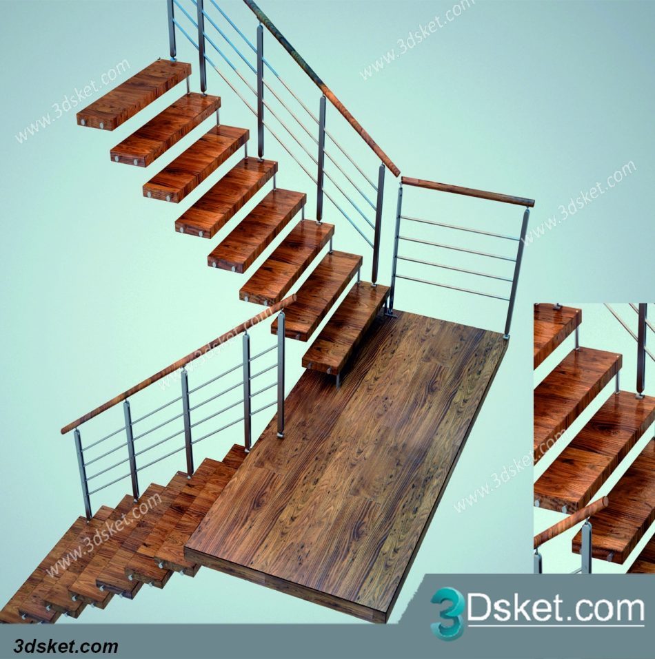 3D Model Staircase Free Download 044 - Download 3D Model Free 3dskymodel Free, 3Dsket, Interior ...