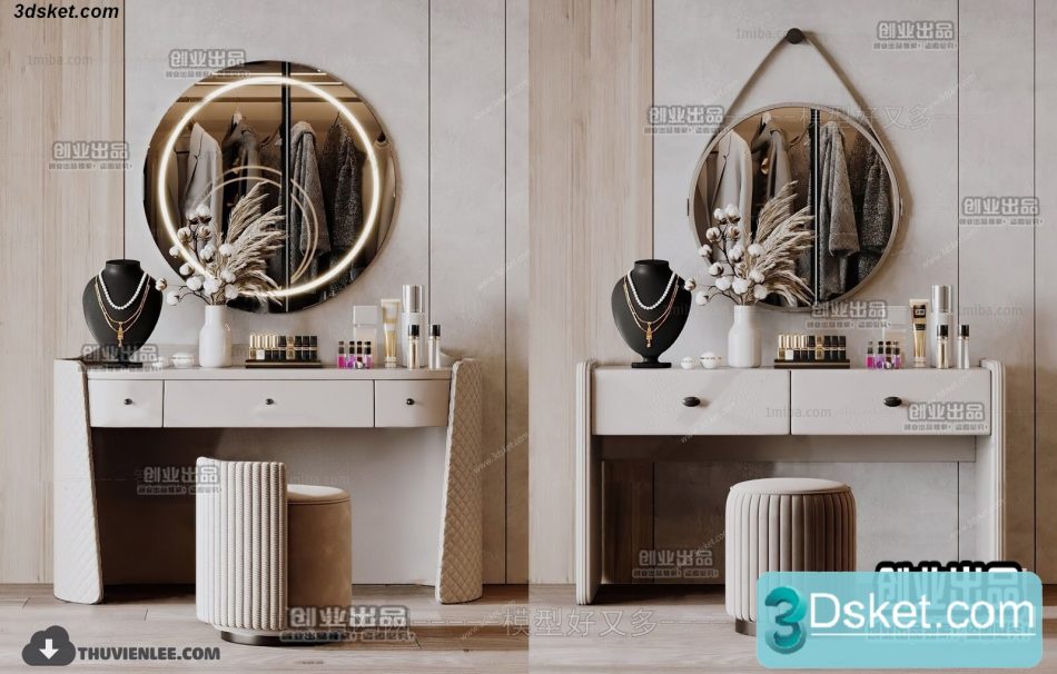 3D Model Dressing Table Free Download 019 - Download 3D Model Free ...