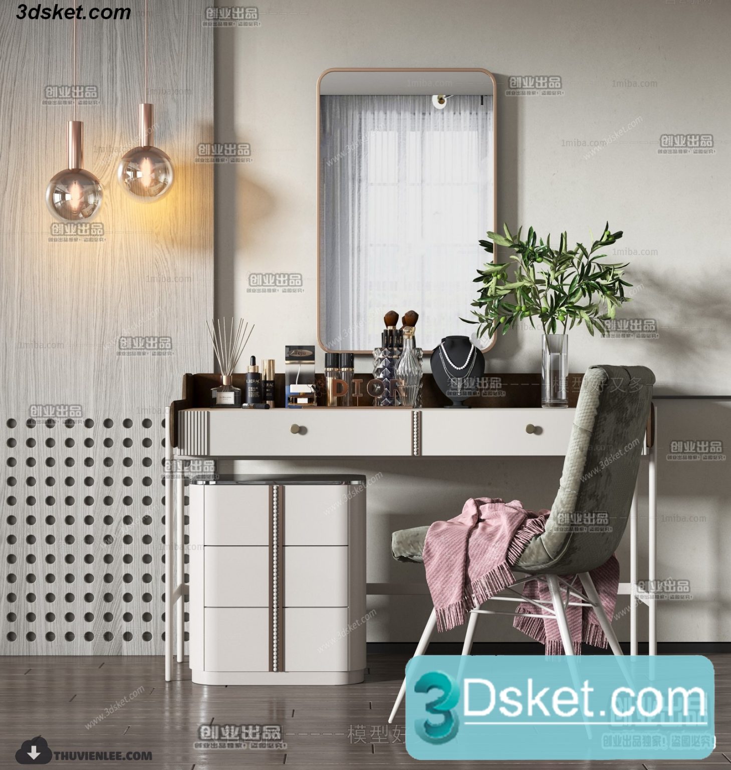 3D Model Dressing Table Free Download 027 - Download 3D Model Free 3dskymodel Free, 3Dsket ...