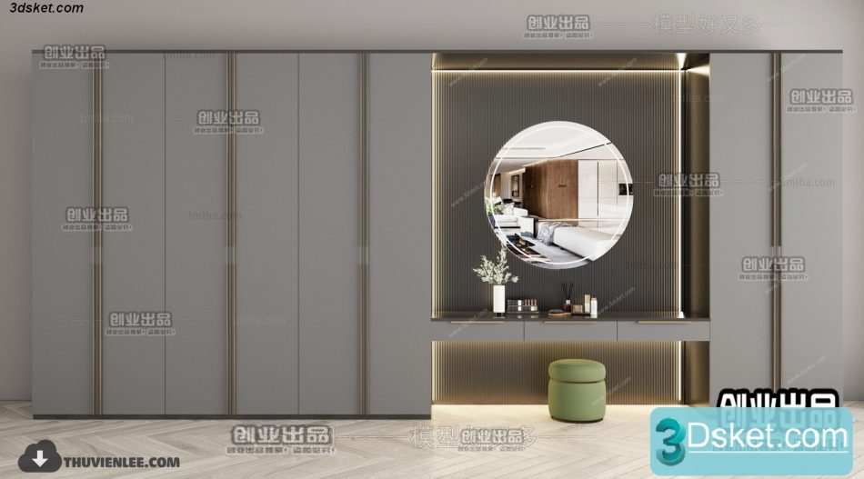 3D Model Dressing Table Free Download 039 - Download 3D Model Free ...