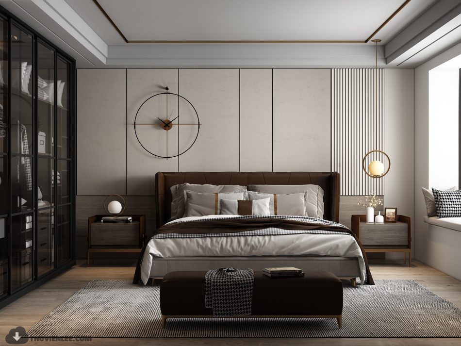 3D Interior Model Bed Room 0401 Scene 3dsmax - Download 3D Model Free ...