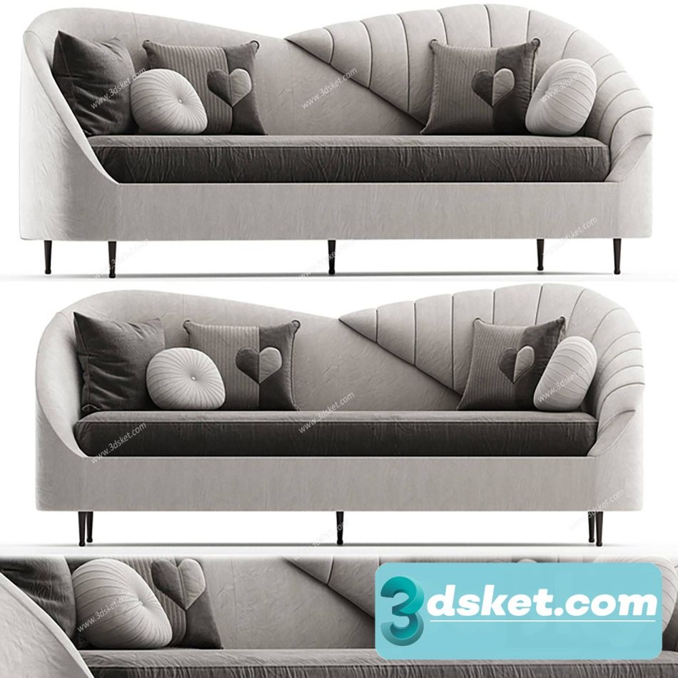 3D Model Sofa Free Download 0752 - Download 3D Model Free 3dskymodel ...