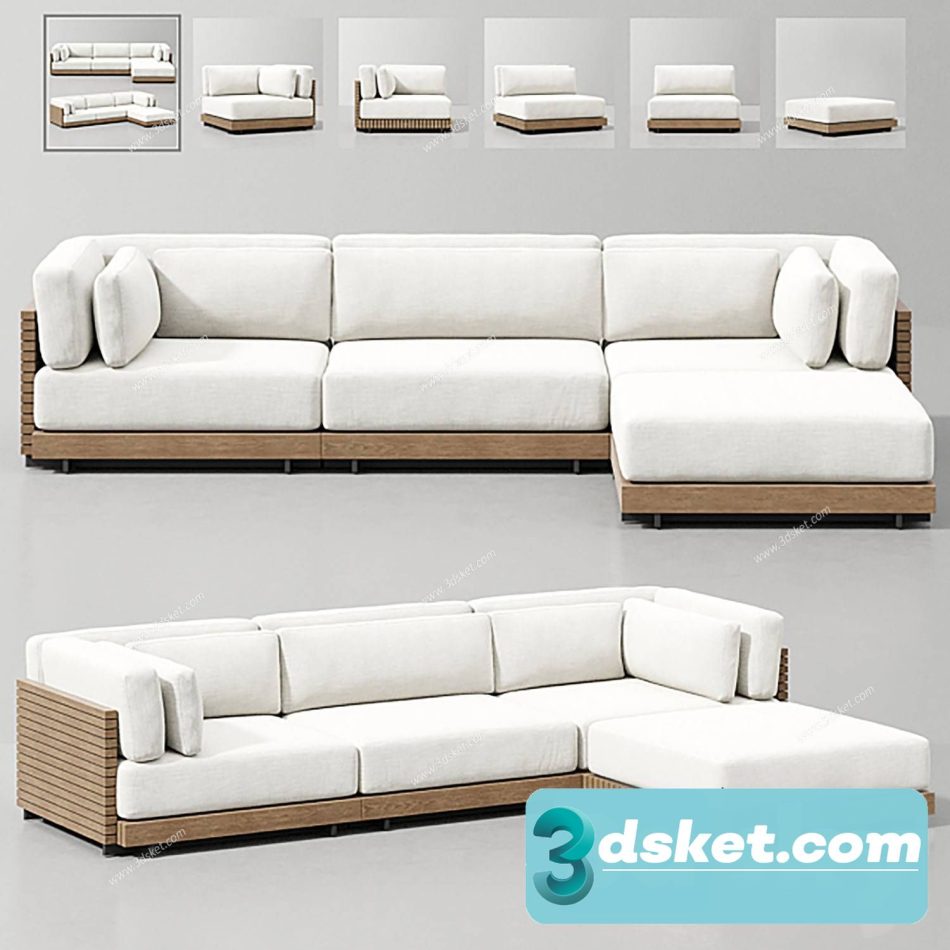 3D Model Sofa Free Download 0779 - Download 3D Model Free 3dskymodel ...