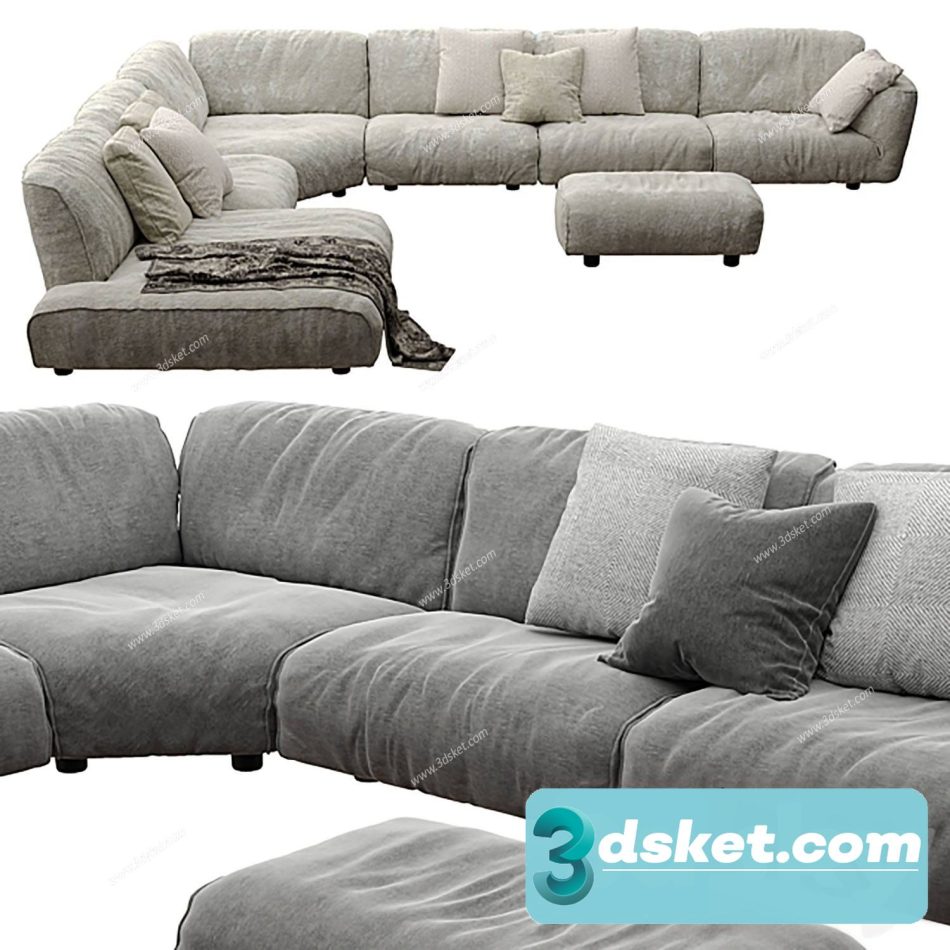 3D Model Sofa Free Download 0782 - Download 3D Model Free 3dskymodel ...