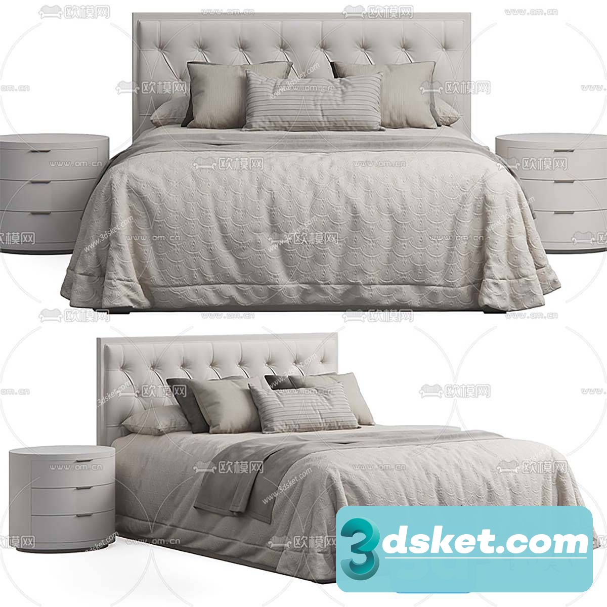 3d Model Bed 584 Free Download Download 3d Model Free 3dskymodel Free